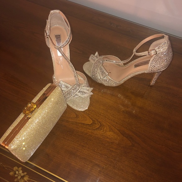 INC International Concepts | Shoes | Dressy Gold High Heeled Sandals ...